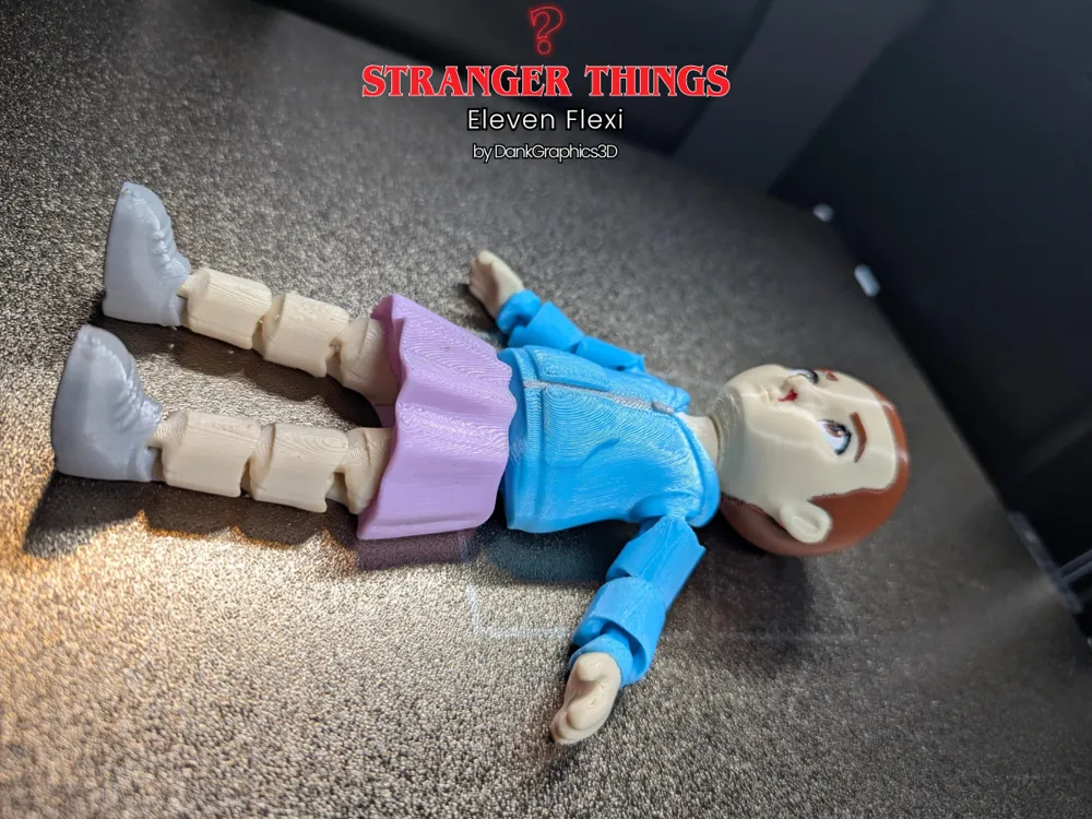 Stranger Things Eleven Flexi (AMS Ready) - Free 3D Print Model - MakerWorld