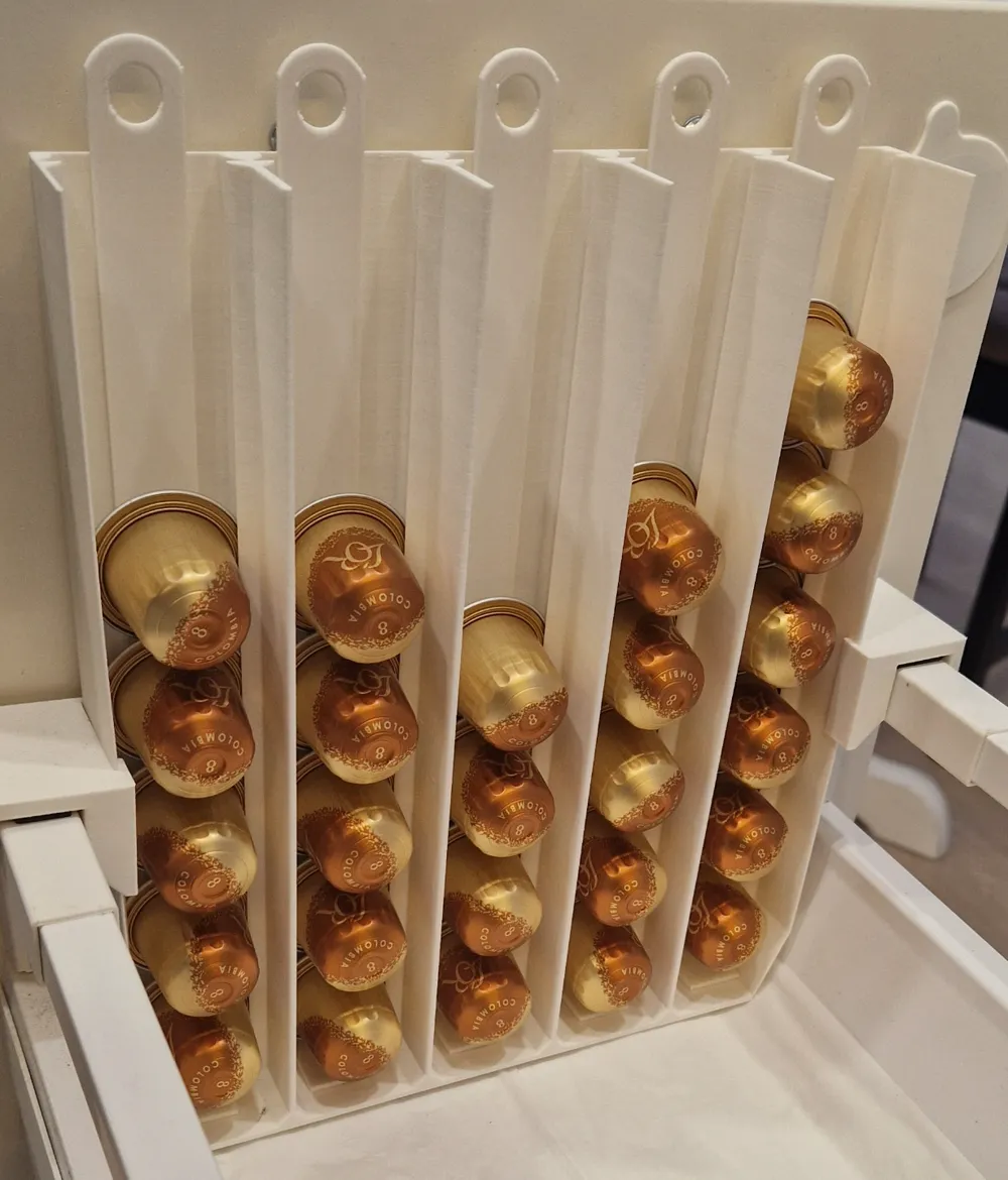 Nespresso capsule dispenser IKEA METOD pull-out by mserpis125 - MakerWorld