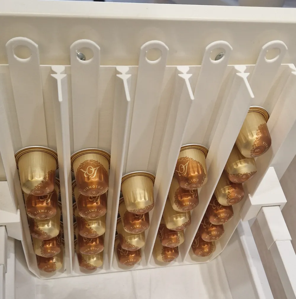 Nespresso capsule dispenser IKEA METOD pull-out by mserpis125 - MakerWorld