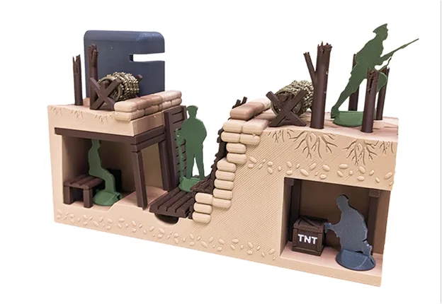 Life in a WWI Trench | Easy Snap Assembly by Rexi Labs MakerWorld ...