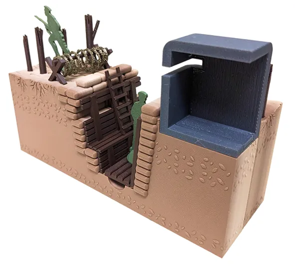 Life in a WWI Trench | Easy Snap Assembly by Rexi Labs MakerWorld ...