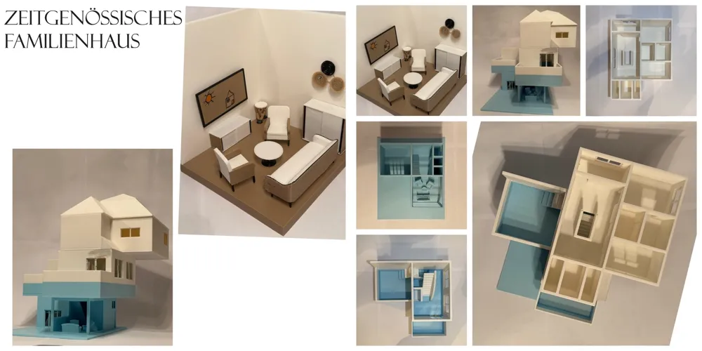 Contemporary Model House - Free 3D Print Model - MakerWorld