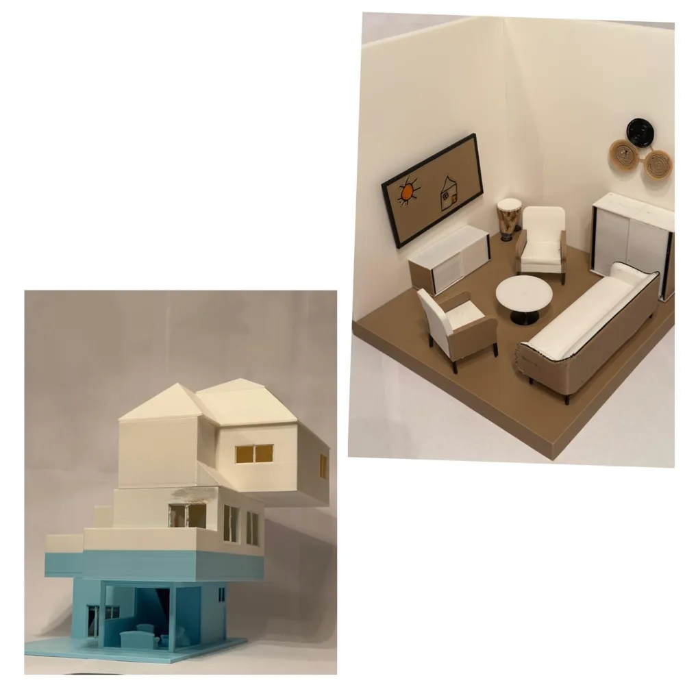 Contemporary Model House - Free 3D Print Model - MakerWorld