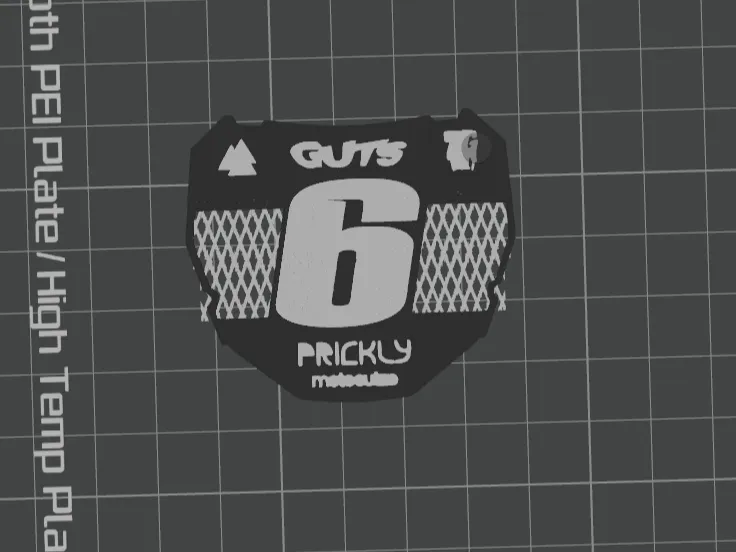 odi plate with vents (number 6) - Free 3D Print Model - MakerWorld