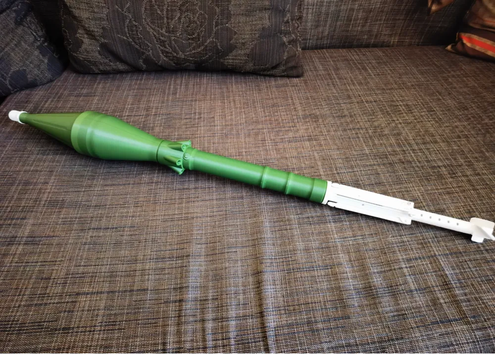 RPG-7 1:1 Scale PG-7VM Anti-tank Rocket - Free 3D Print Model - MakerWorld