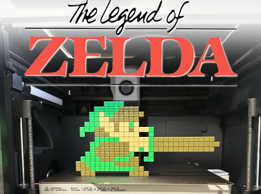 The Legend of Zelda: Sword Link 8-Bit Pixel Puzzle by BR1XELATED ...