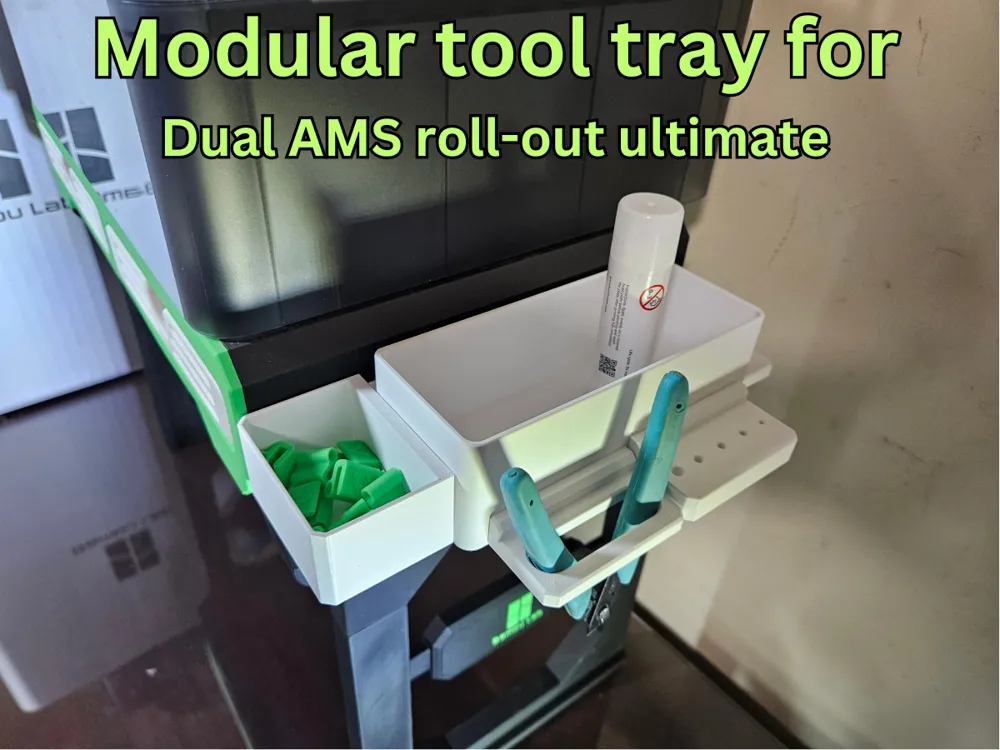 Modular tooltray for Dual AMS Sidekick stand - Free 3D Print Model ...