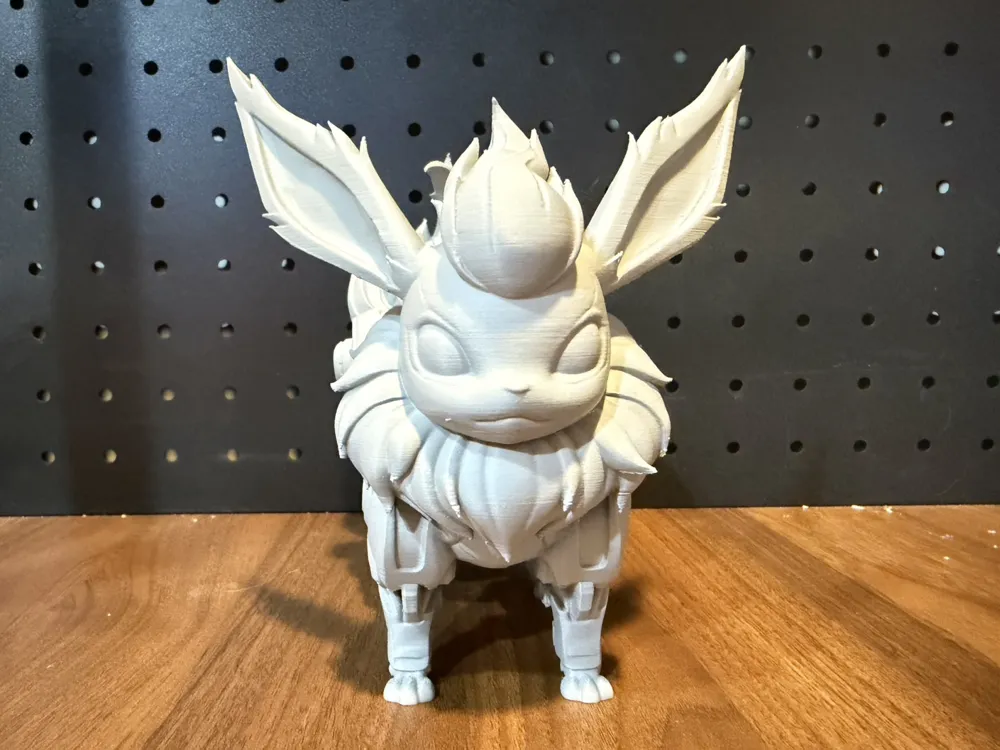 Mecha Pokemon Series — Flareon Statue - Free 3D Print Model - MakerWorld