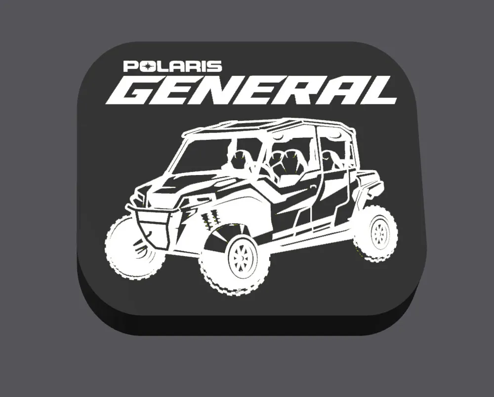 Polaris General SxS with Logo Lightbox by A1 Graphix - MakerWorld