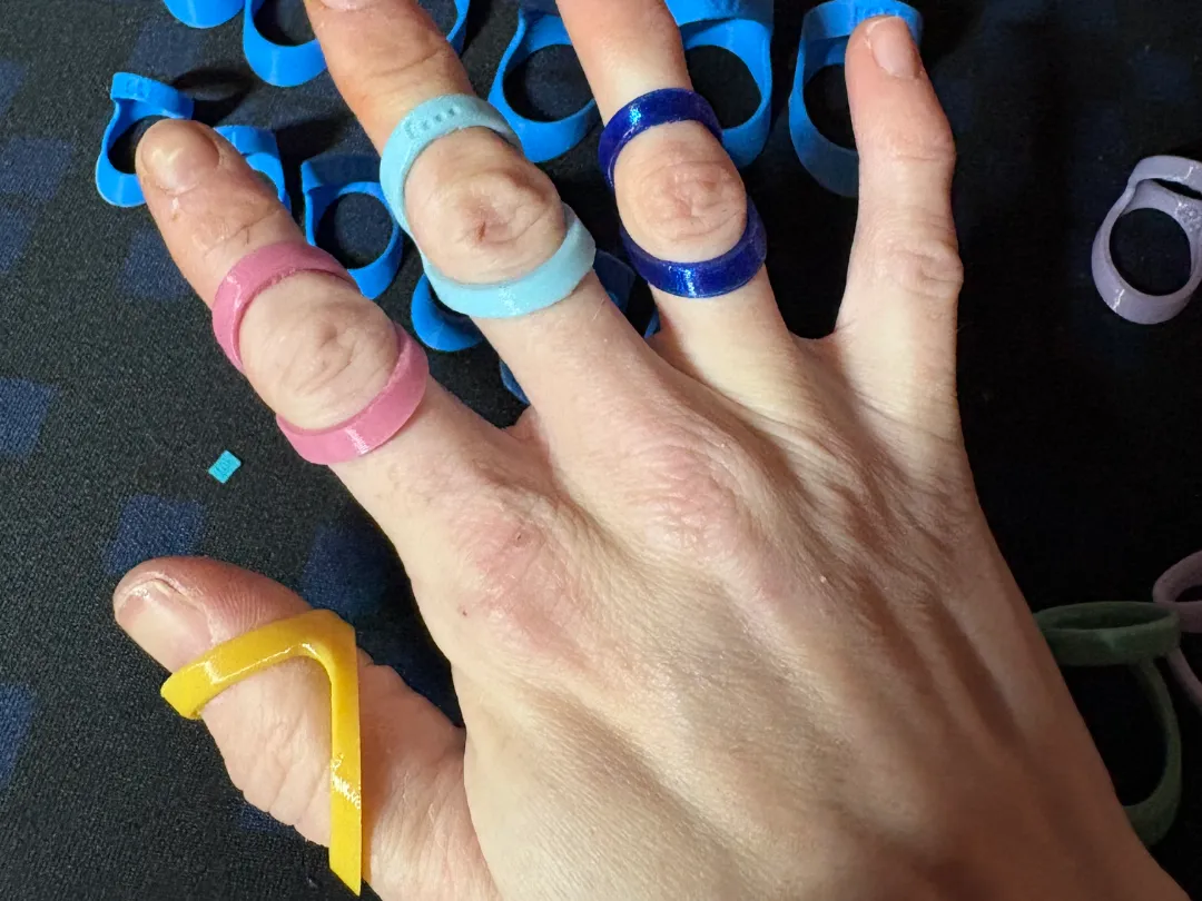 Thin+Thick ringsplints for PIP/DIP finger joints - Free 3D Print Model - MakerWorld