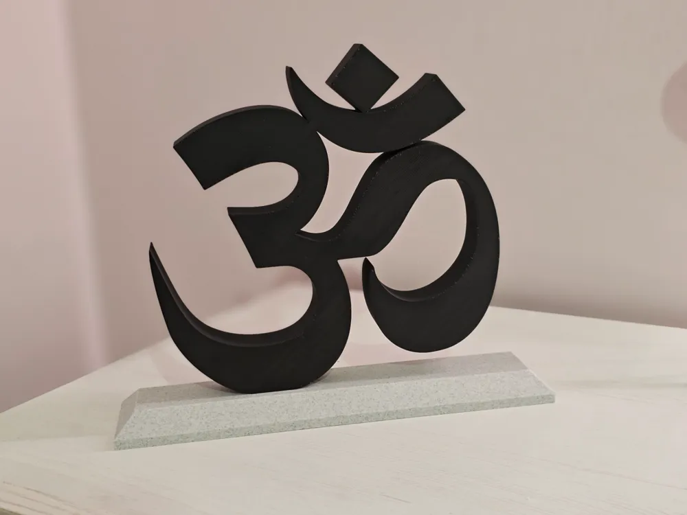 om sign - Free 3D Print Model - MakerWorld