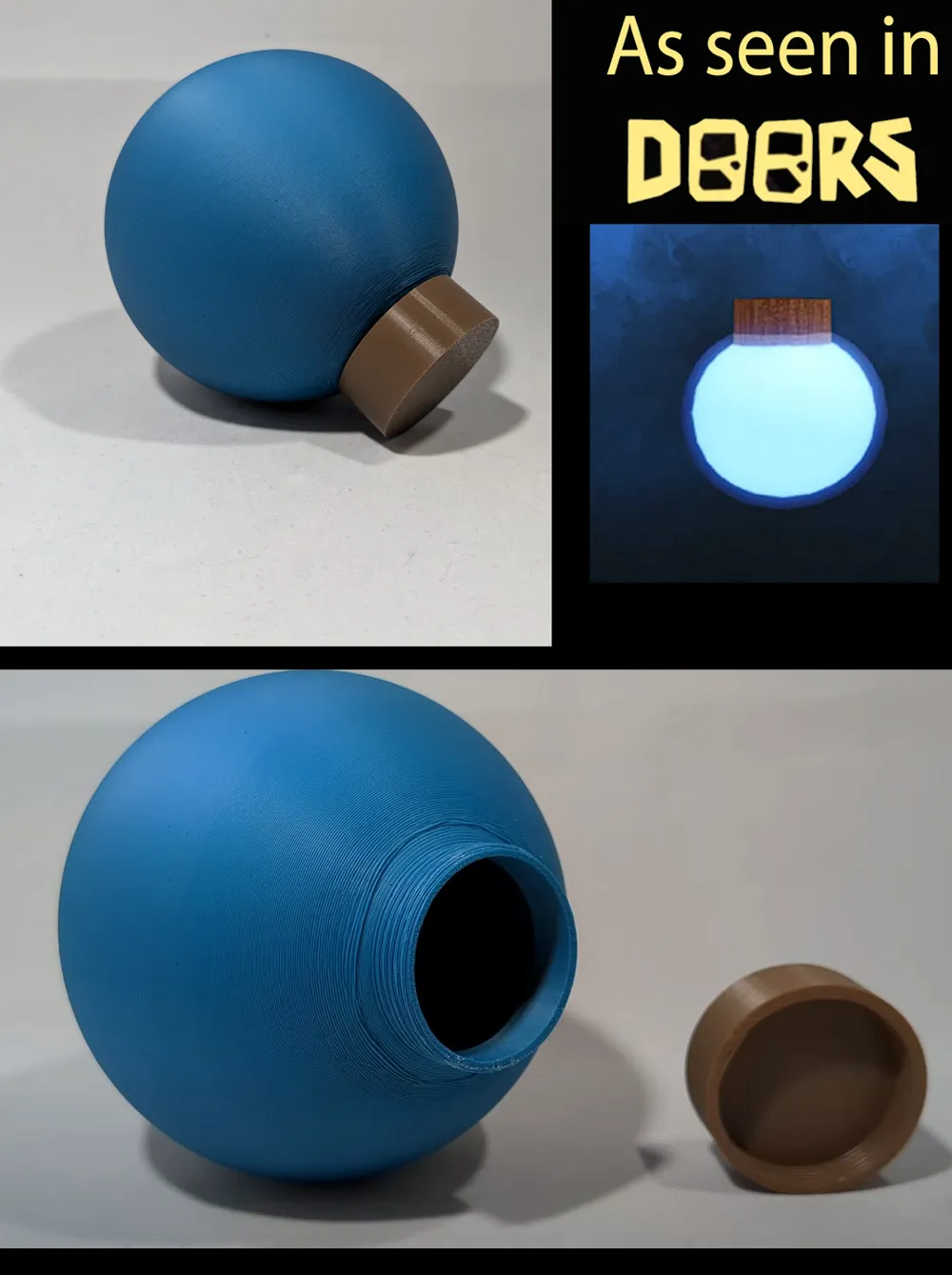 Shield potion from Doors (Roblox) by Together 3D MakerWorld: Download ...