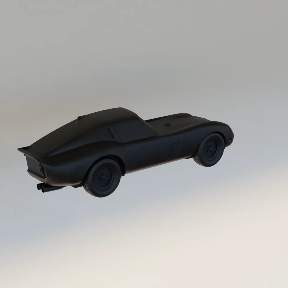 Ferrari 250 GTO 系列 1 墙壁艺术 - 侧视图 - 免费 3D 打印模型 - MakerWorld