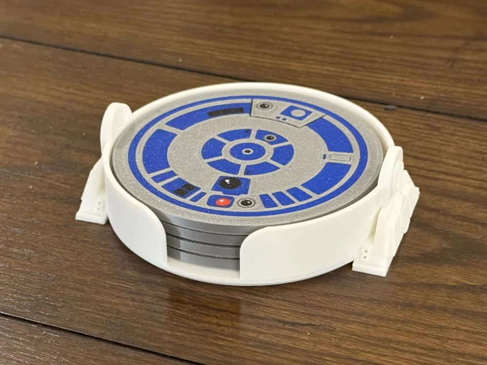 R2D2 Drink Coasters by Dan203 - MakerWorld