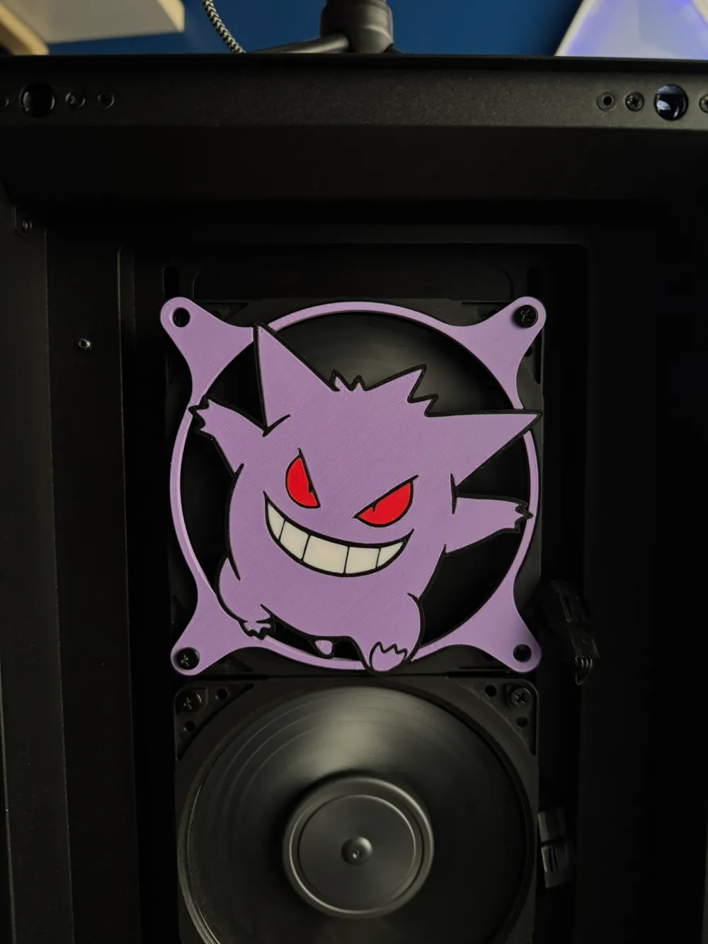 Gengar PC Fan cover 120mm (4 color/one AMS) by 3d_print_creations ...