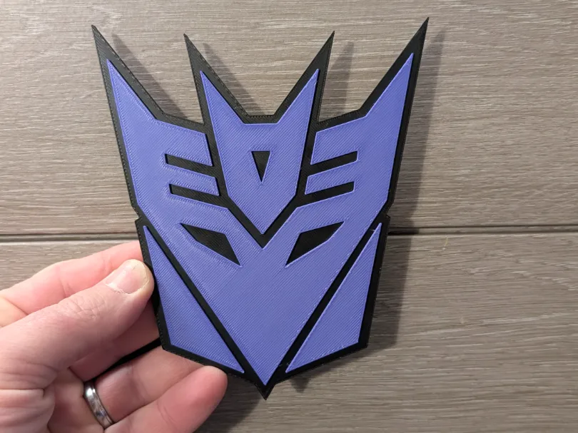 Transformers Decepticons logo sign plaque 2-sizes - Free 3D Print Model ...