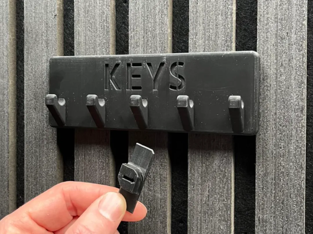 Acoustic Wall Panel Upgrade - Key Holder - Free 3D Print Model - MakerWorld