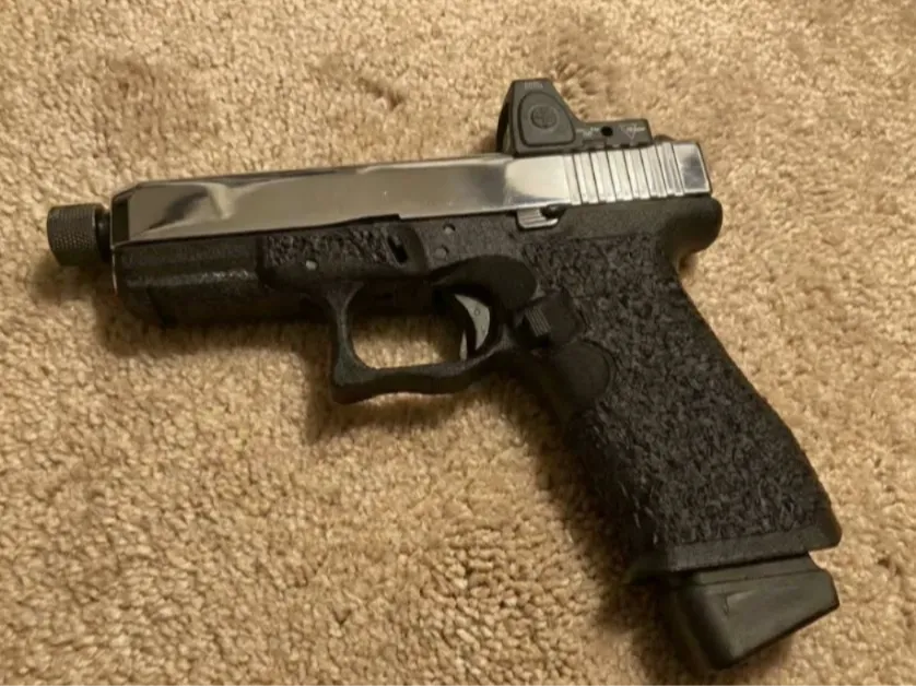 glock 19x frame brick texture - Free 3D Print Model - MakerWorld