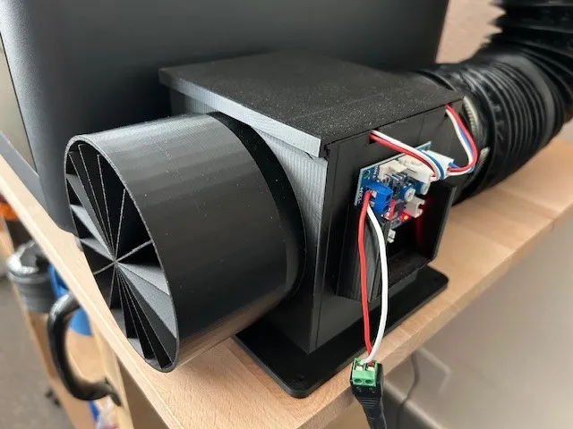 P1S exhaust filter holder with standard 80mm fans - Free 3D Print Model ...