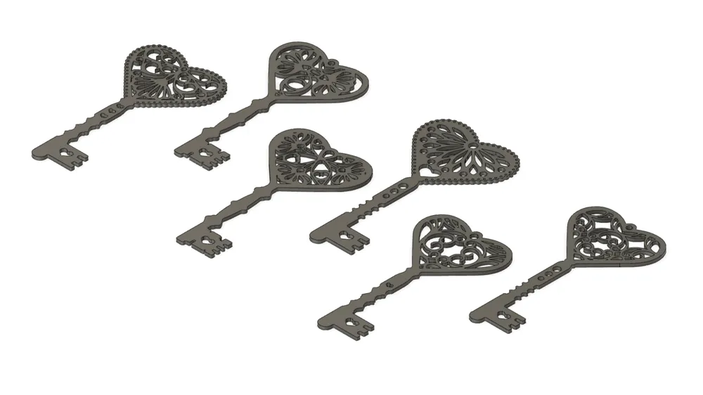 Christmas keys by evax design - MakerWorld