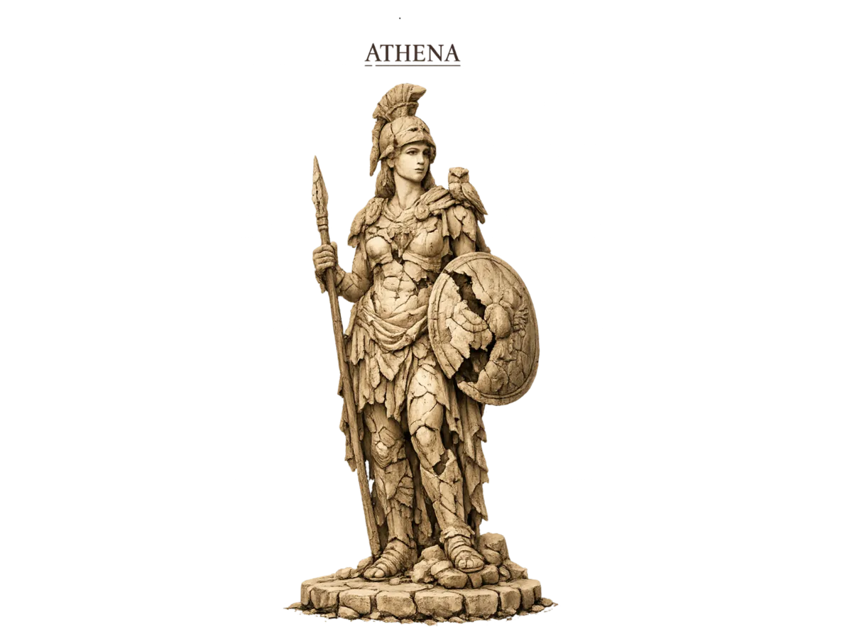 Athena greek statue Broken gods 3 of 10 - Free 3D Print Model - MakerWorld