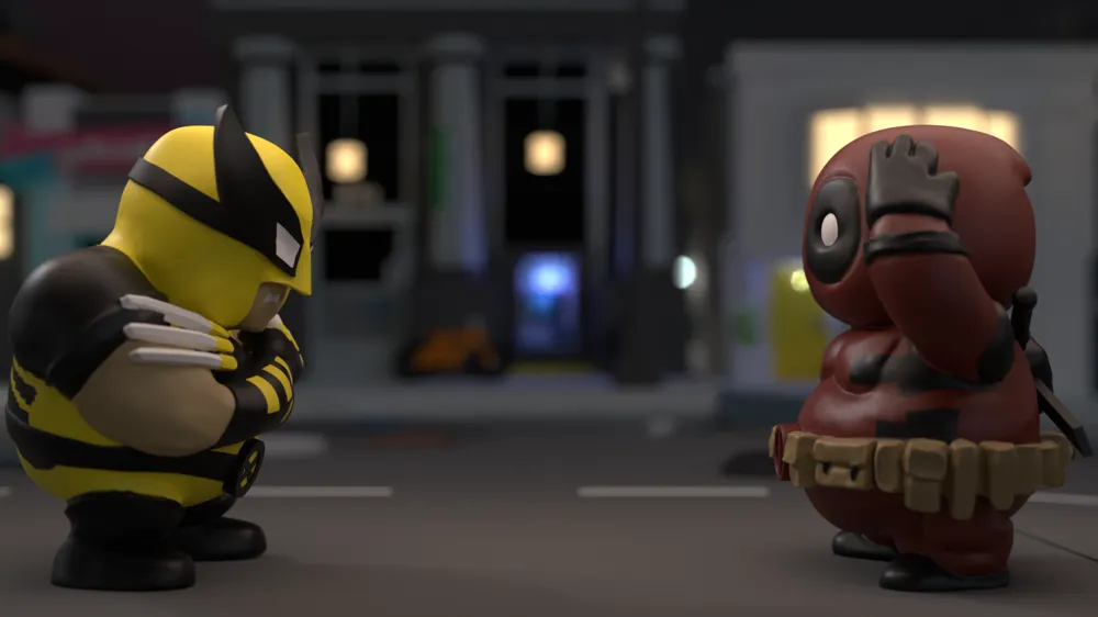 Chubby/Fat Deadpool by sawek - MakerWorld