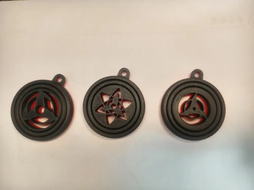 Naruto Kakashi Sasuke Itachi Sharingan Fidget Spinner - Free 3D Print ...