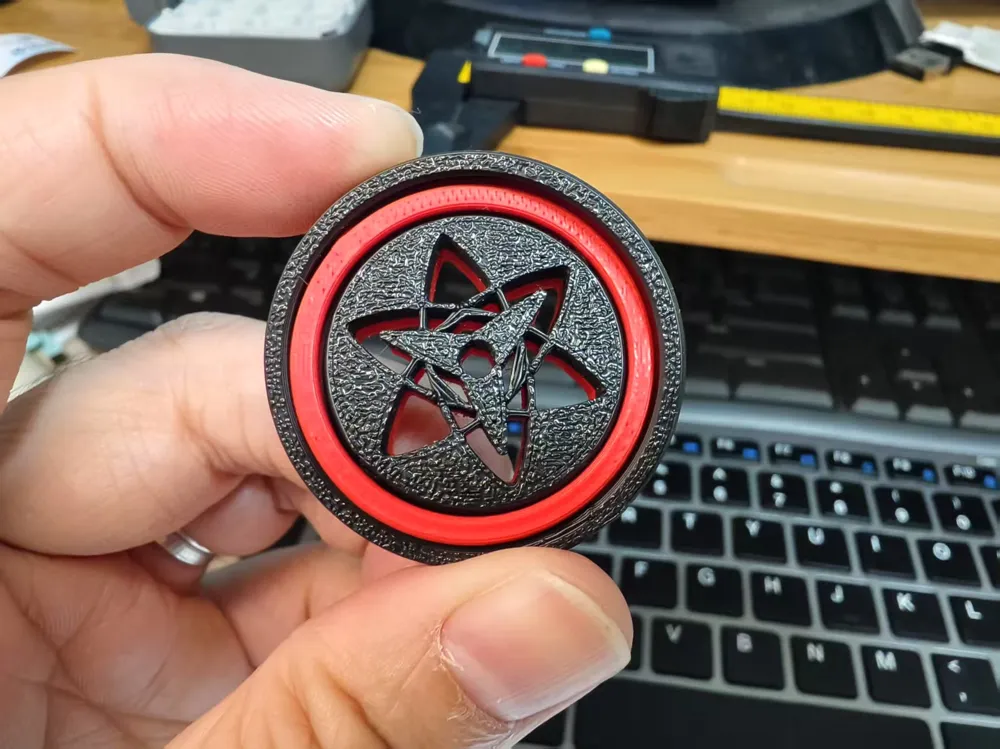 Naruto Kakashi Sasuke Itachi Sharingan Fidget Spinner - Free 3D Print ...
