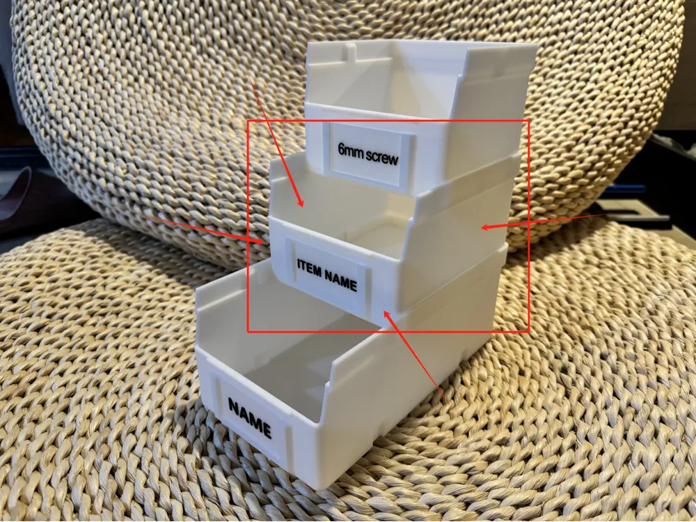 Two-thirds size stackable box V1.0 by 鎧 - MakerWorld