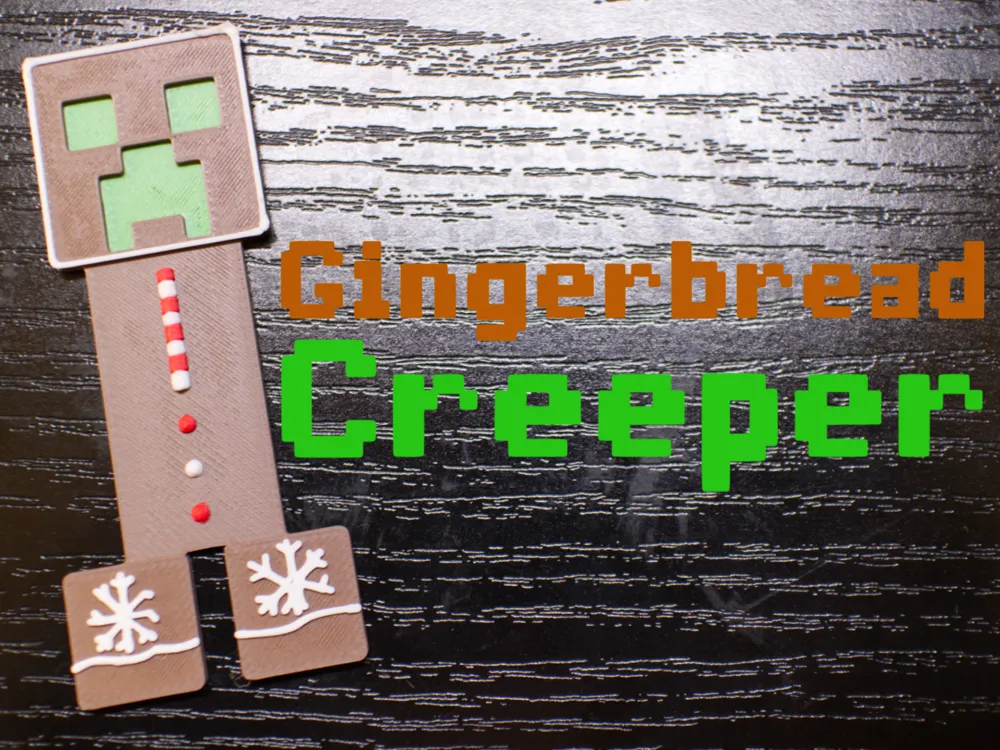 Christmas Gingerbread Creeper by JamesWu - MakerWorld