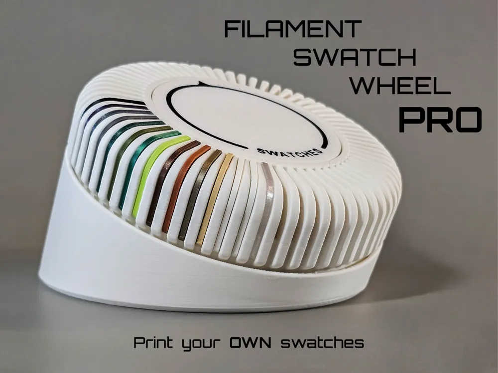 Filament Swatch Wheel PRO - Free 3D Print Model - MakerWorld