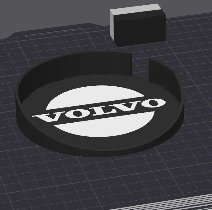 VOLVO Coaster Untersetzer und Holder Halter by 3DMetalCave - MakerWorld