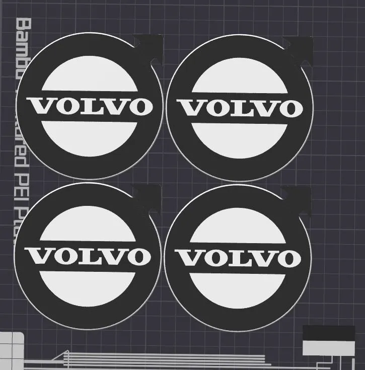 VOLVO Coaster Untersetzer und Holder Halter by 3DMetalCave - MakerWorld