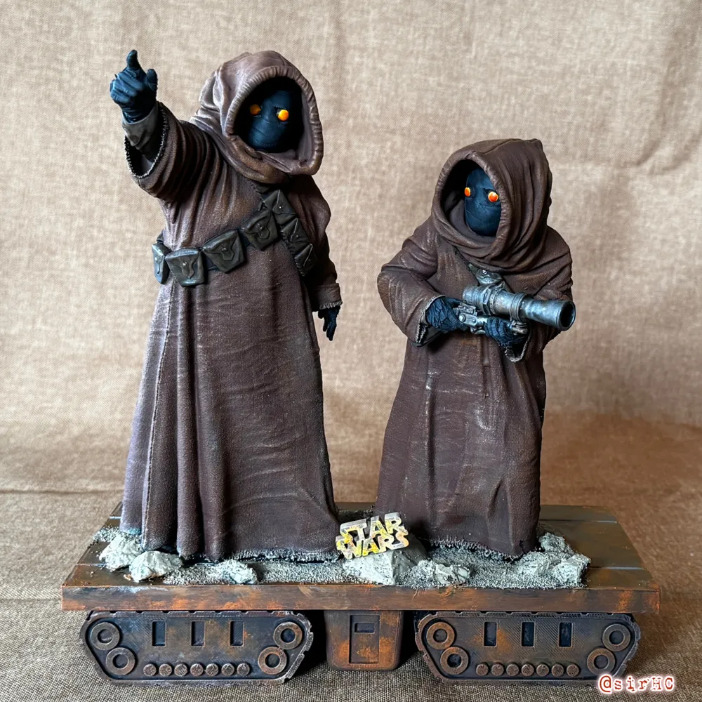 Base de Sandcrawler pour figurines JAWA à l'échelle 1:6 - Modèle d ...