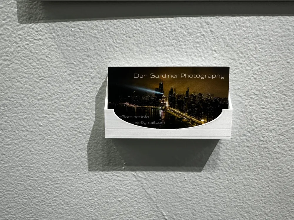 Wall Mounted 3.5mm Business Card Holder - Free 3D Print Model - MakerWorld