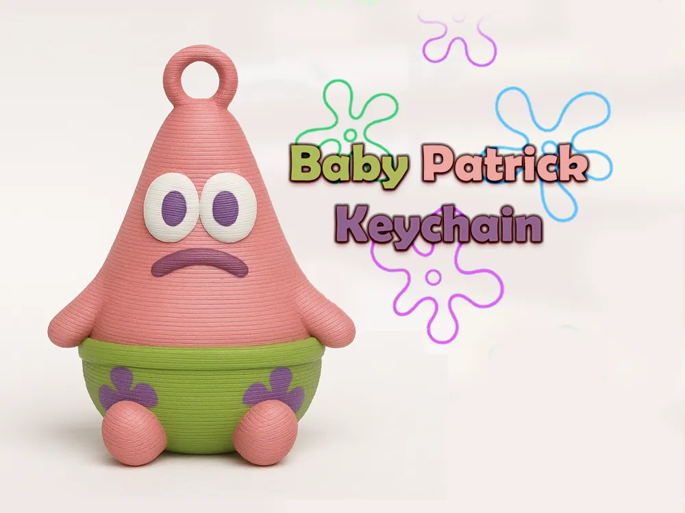 Baby Patrick KeyChain - Spongebob Remixed by Oshri Magnezi MakerWorld ...