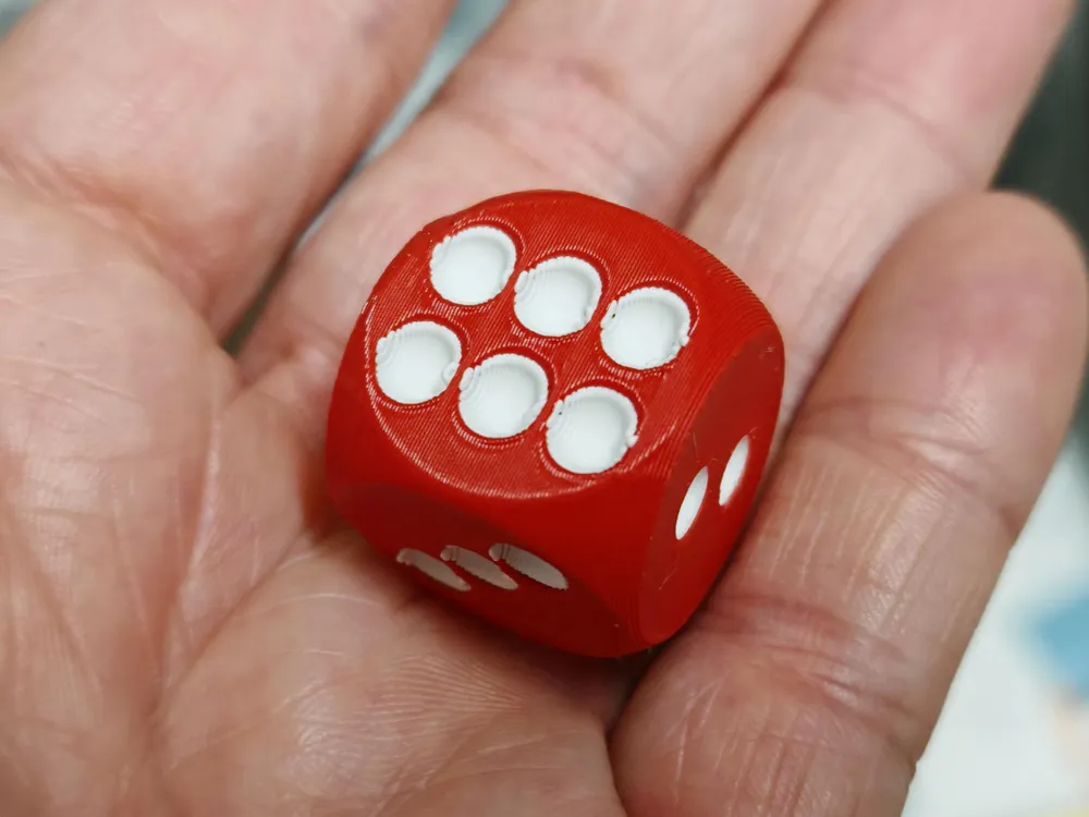 Two-color dice by Hapik.cz MakerWorld: Download Free 3D Models