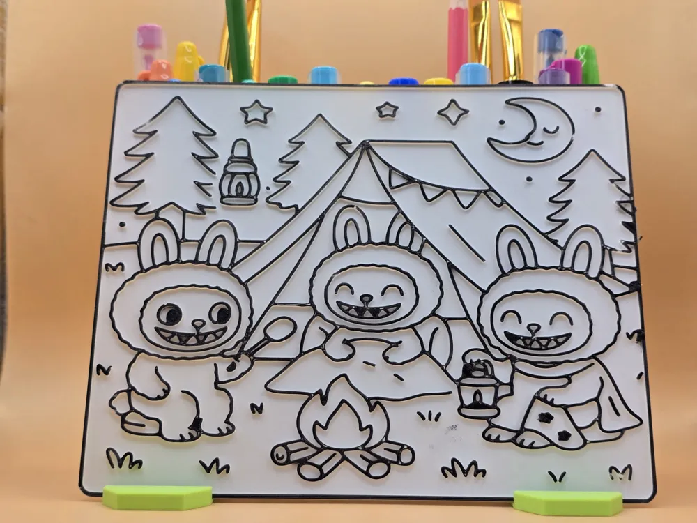 Cozy La Bu Bu Labuba Labooboo Coloring Craft by Merilno3D MakerWorld ...