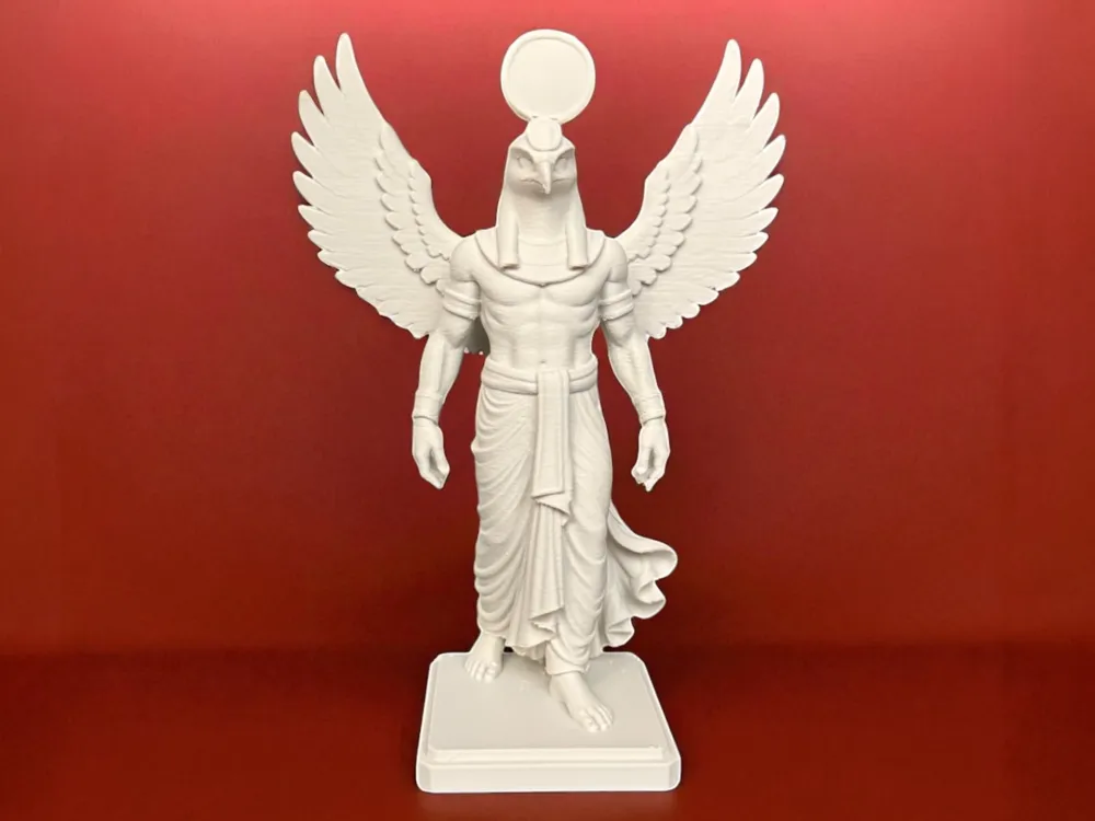 Winged Ra Statue – Egyptian Sun God Mythological - Free 3D Print Model ...