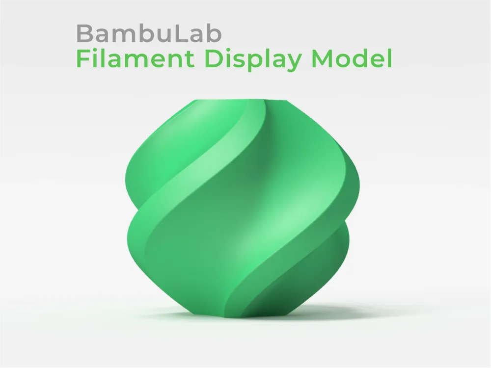 Bambu Lab Filament Display Spiral Ball Model by Henlor - MakerWorld