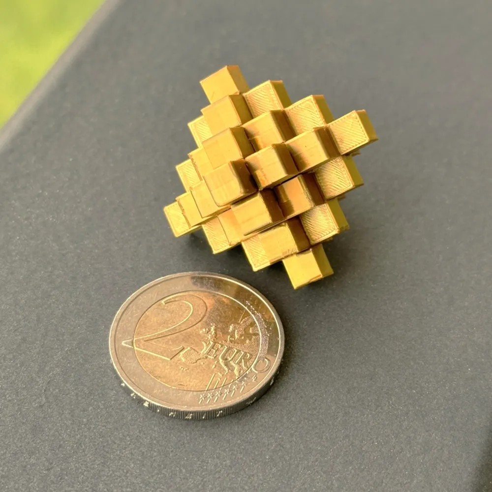 Mini 3D Puzzle - Crystal Cubic (19pcs) by Downhill_Solutions - MakerWorld