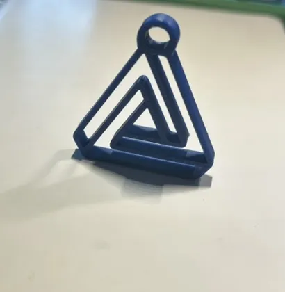 Porte-clés illusion d'optique triangle - Modèle d'Impression 3D Gratuit ...
