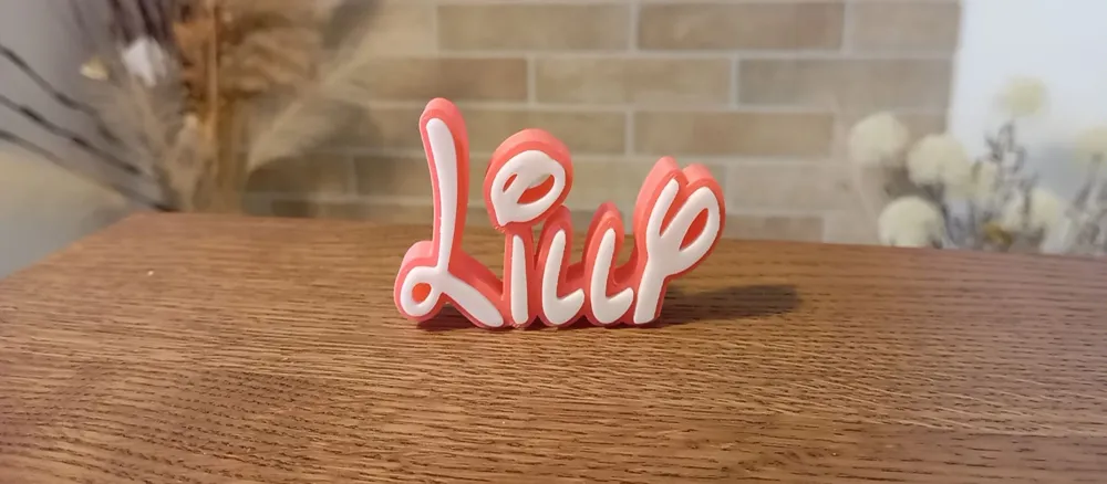 Lilly Disney Name Sign Decorated Room child Birth by Fabbiotto ...