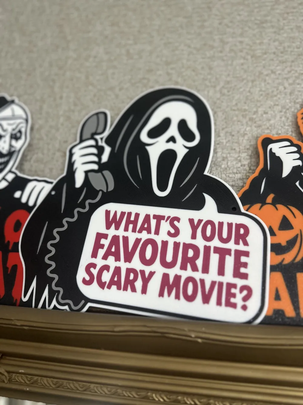Ghostface What’s Your Favourite Scary Movie? Sign by DSD MakerWorld ...