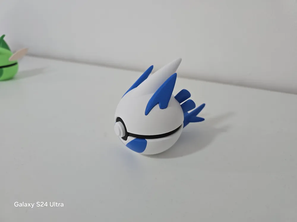 #0249 Lugia Pokéball - Multiparts by 3D Girl MakerWorld: Download Free ...