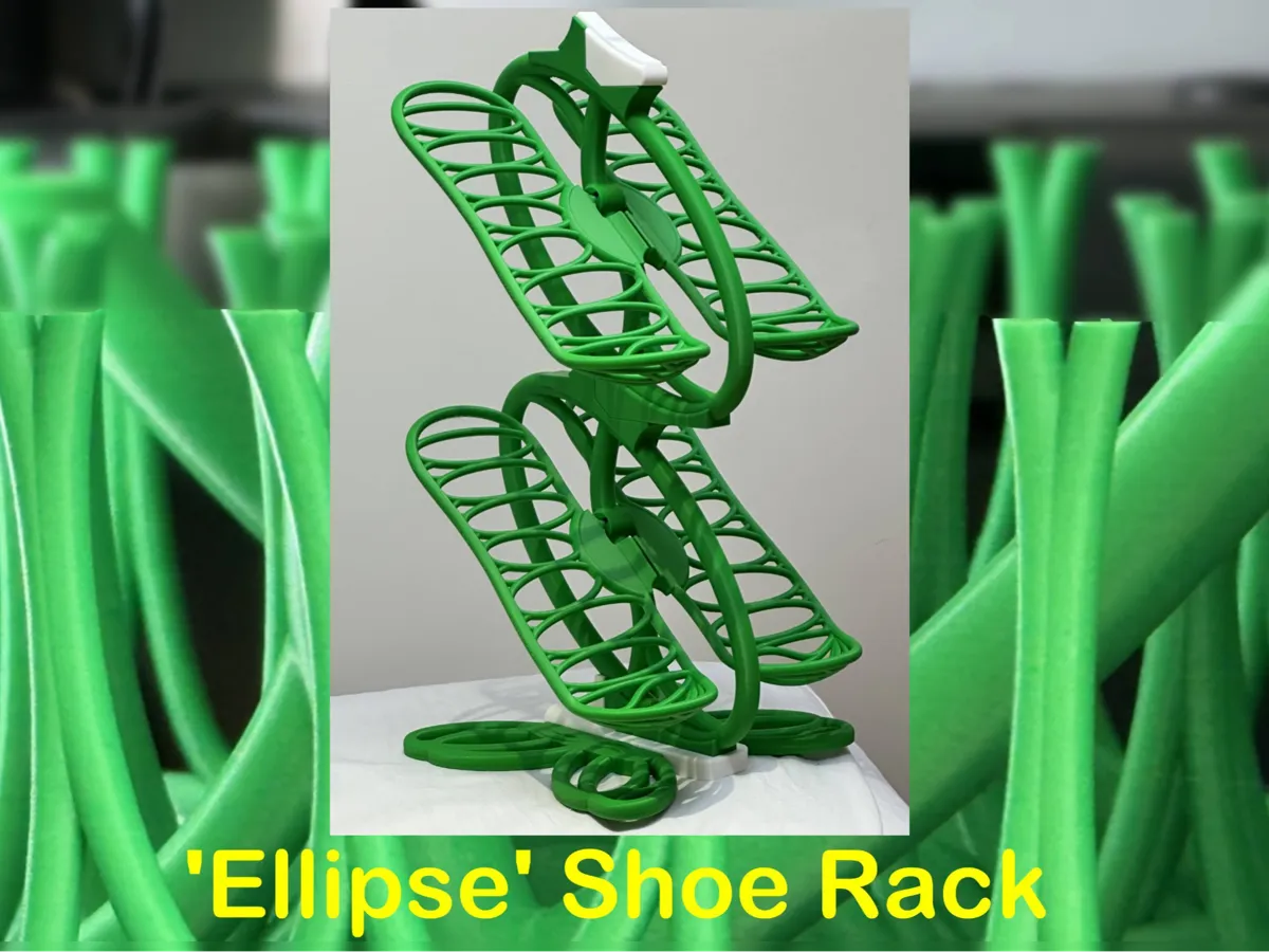 'Ellipse' Shoe Rack - Free 3D Print Model - MakerWorld