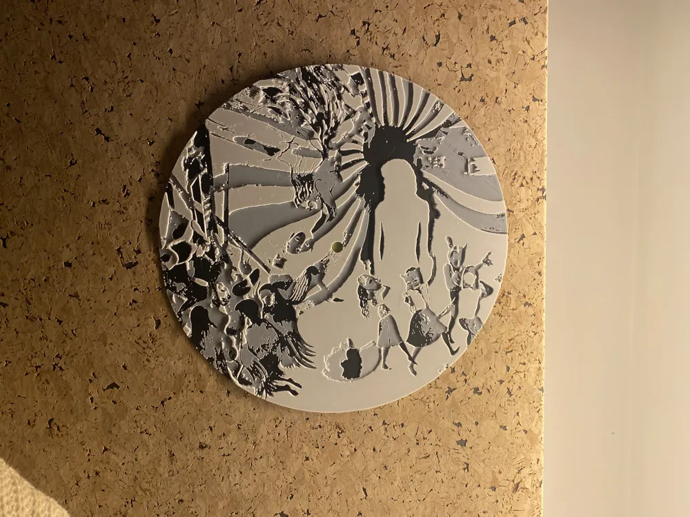 God Does Like Ugly - JID - Record Wall Art - Free 3D Print Model ...