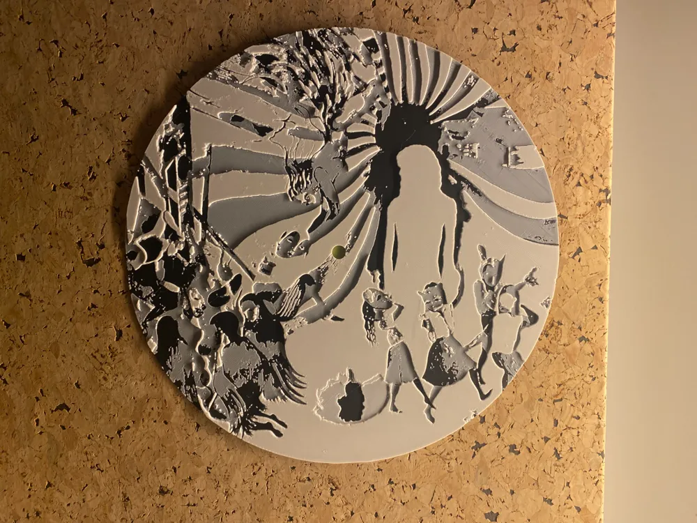 God Does Like Ugly - JID - Record Wall Art - Free 3D Print Model ...