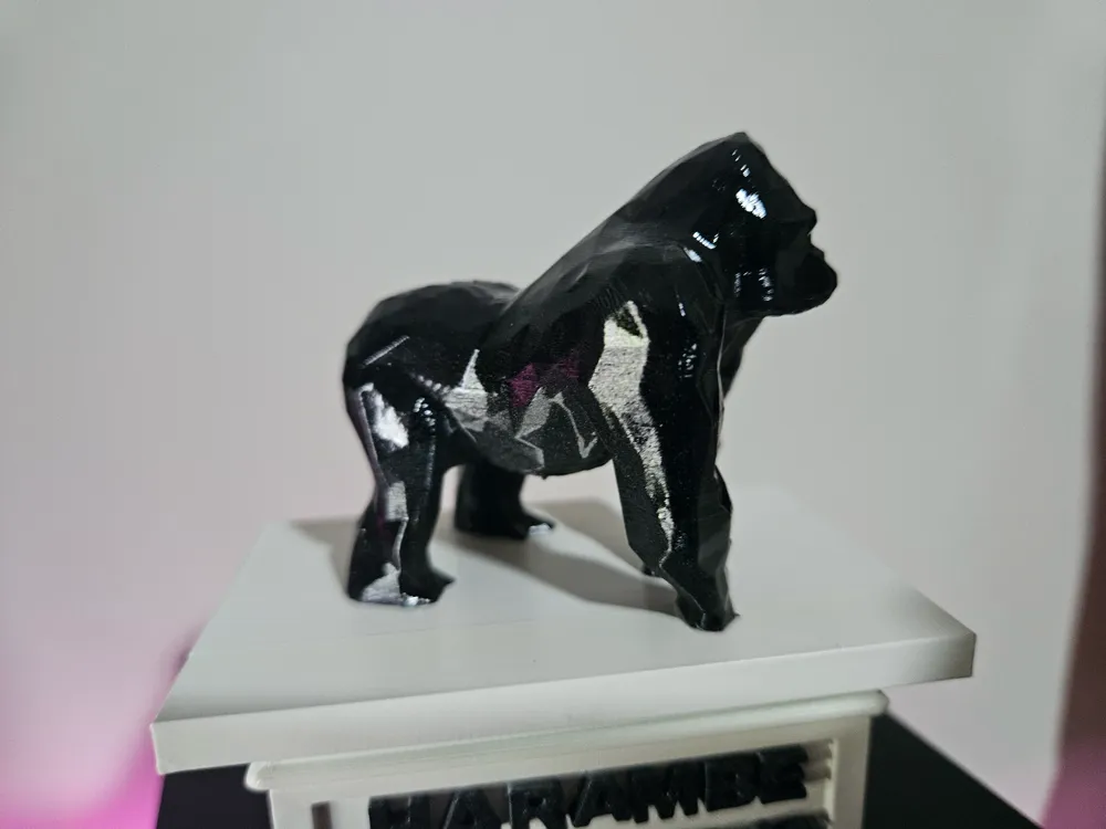 Low Poly Harambe Shrine Remixed by KidTurnsBlue - MakerWorld