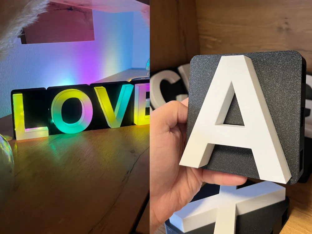 3D Letter "A" – Modular, LED-Ready & Part of the A–Z Series by ...